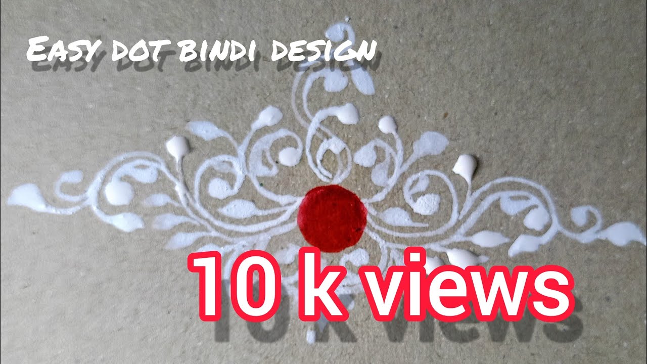 Simple and easy dot bindi design । Easy bridal kolka design । Chandan ...