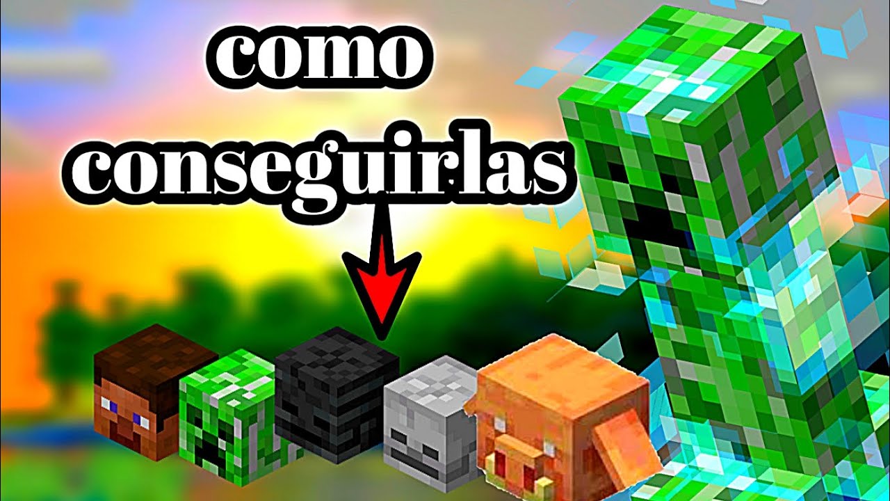 CONSIGUE TODAS las CABEZAS en MINECRAFT - YouTube