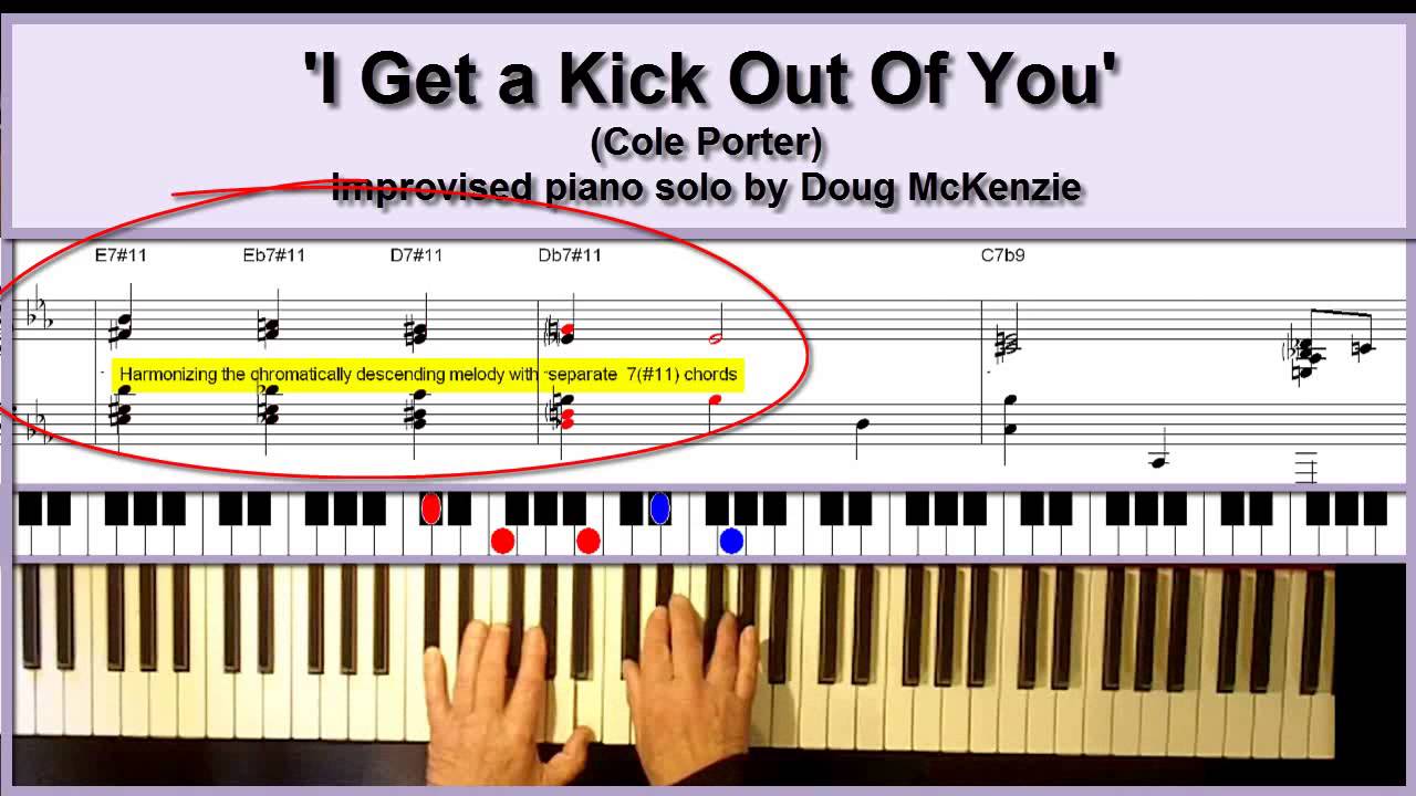 'I Get a Kick Out Of You' - Jazz piano tutorial - YouTube