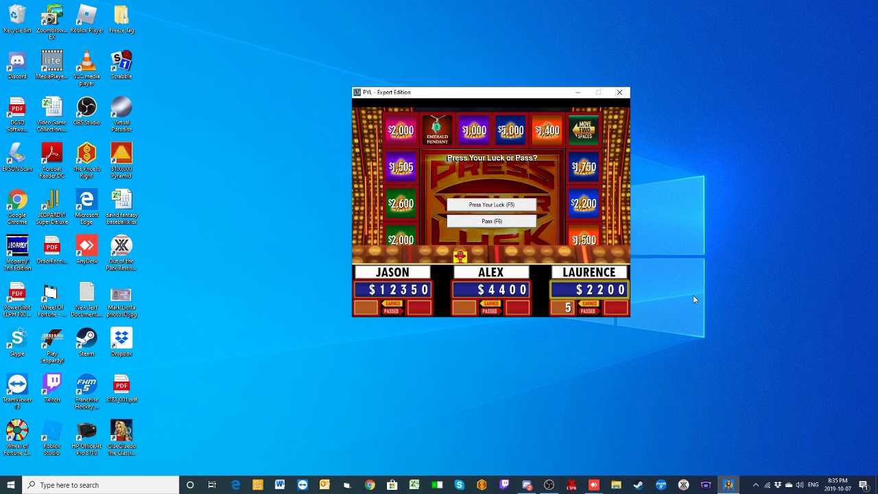 Press Your Luck 2019 Expert Edition Episode 6 - YouTube