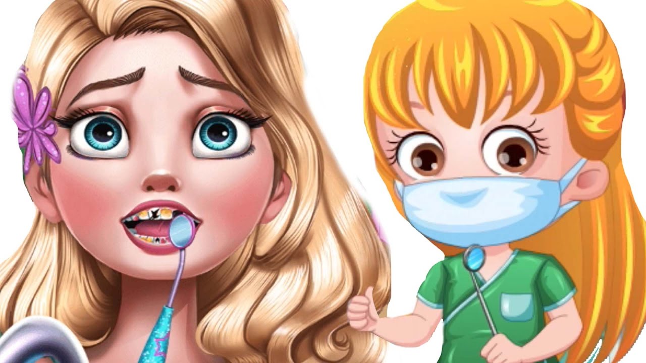 Elsa Goes To Dentist For Cavity In Tooth Barbie Dental Let's Games for ...