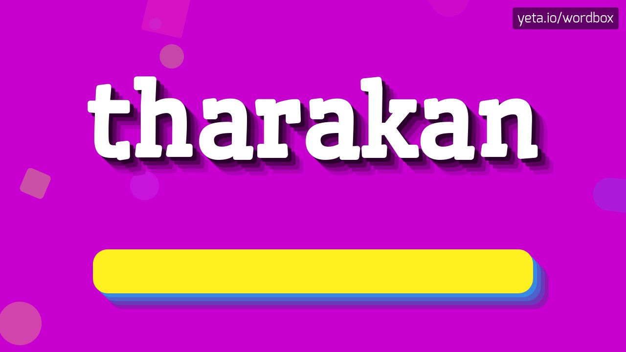 THARAKAN - HOW TO PRONOUNCE IT!? - YouTube