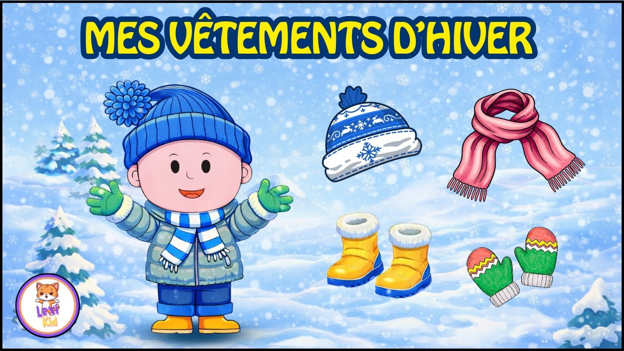LES VÊTEMENTS D'HIVER | Apprendre le vocabulaire | Vidéo éducative ...