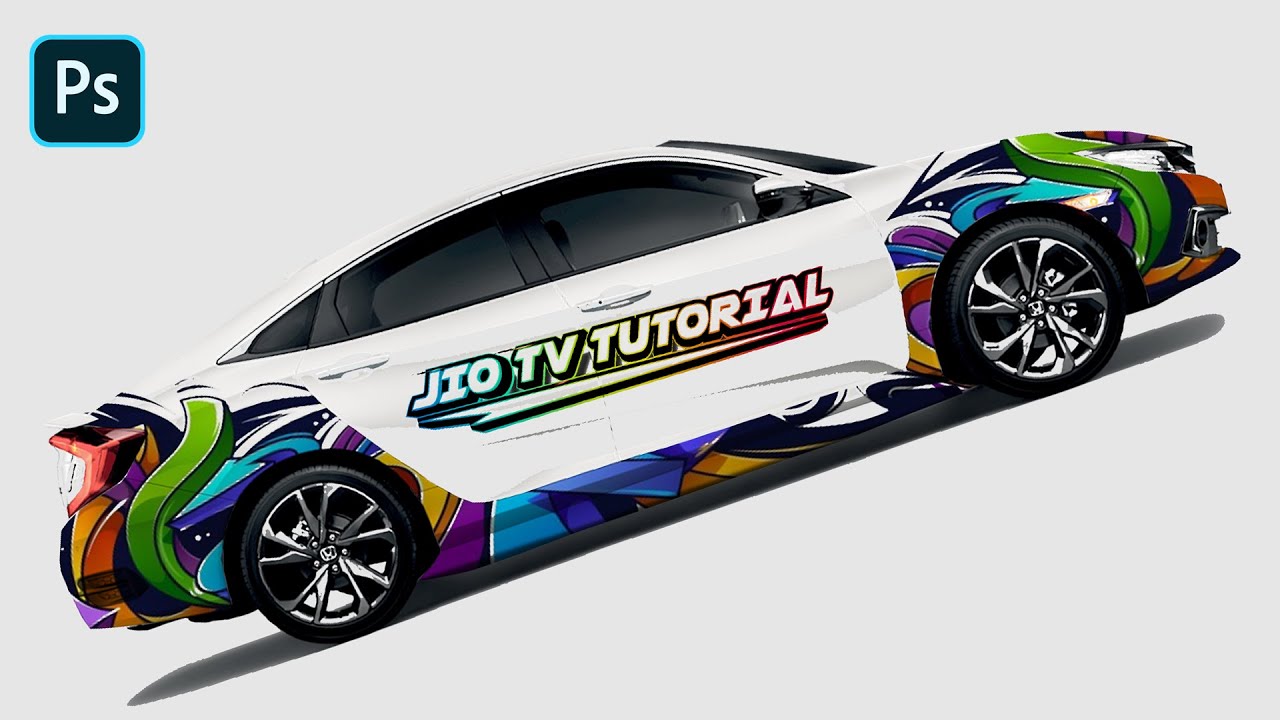 CARA MUDAH DESAIN BRANDING MOBIL DENGAN PHOTOSHOP - YouTube