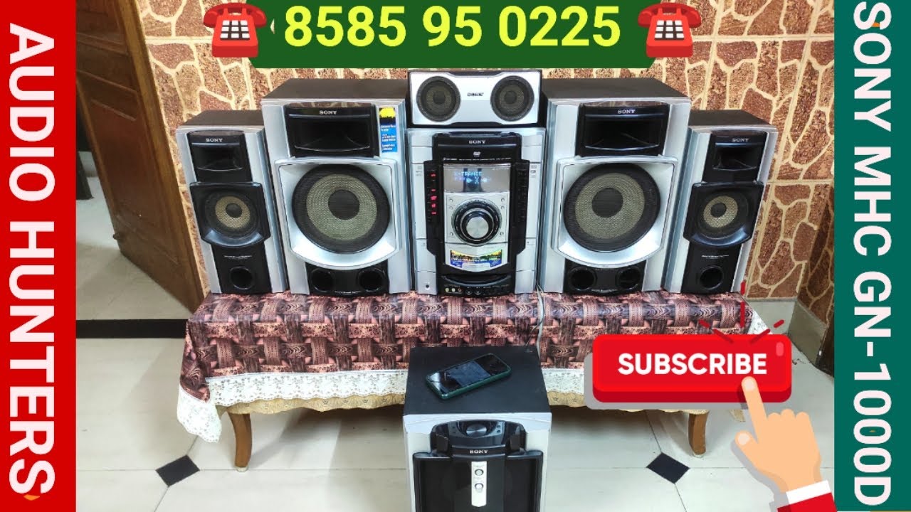 😱😱 KILLER BASS -- SONY MHC-GN1000D HOME THEATRE SPEAKER #viral #music # ...