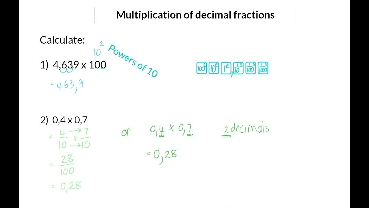 04 Multiplication of decimal fractions - YouTube