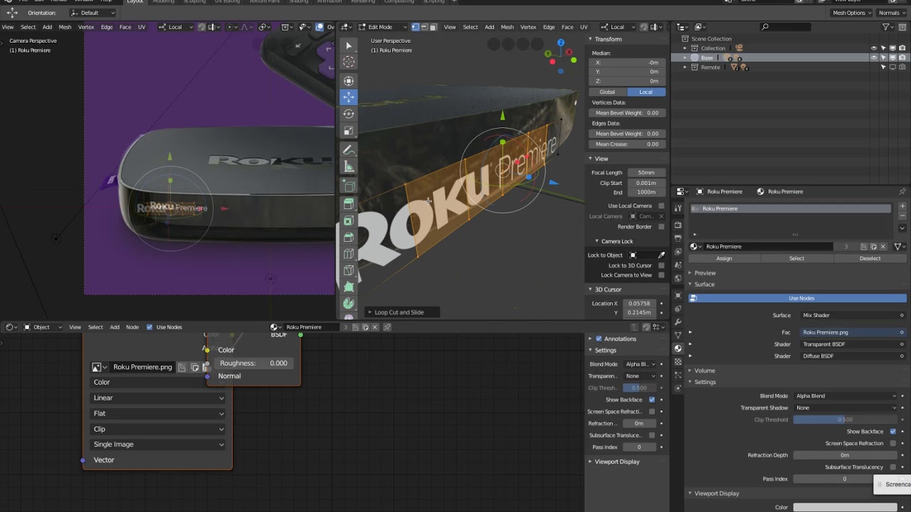 Roku Rendering - Part 7 Roku Base Decal - YouTube