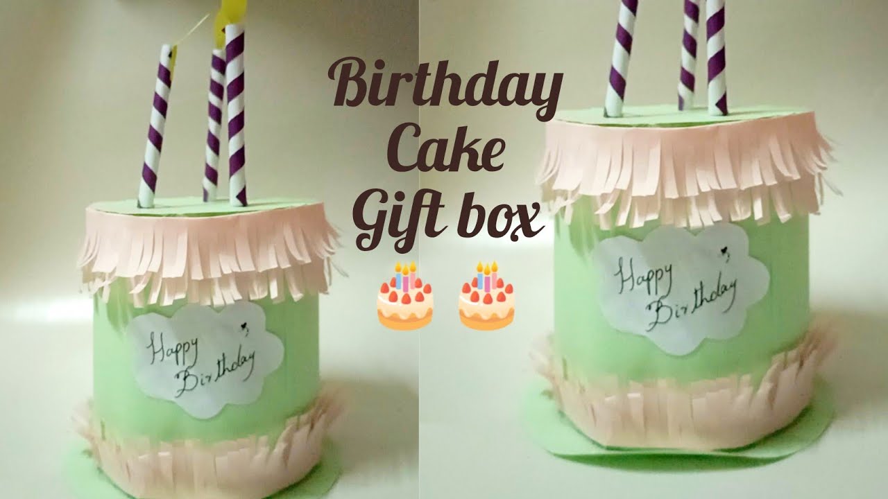 Paper Cake Gift Box🎂 / Cake Gift Box Ideas / How To Make Paper Cake ...