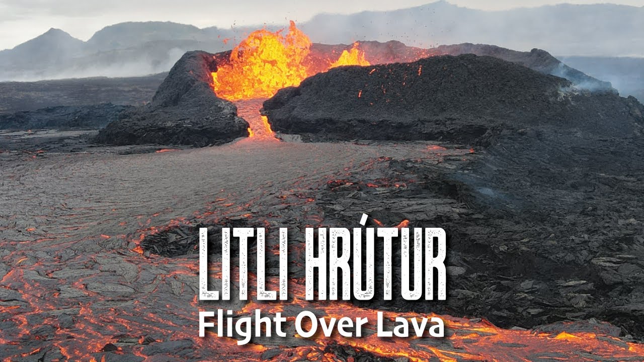 Litli Hrútur Flight Over Lava - YouTube