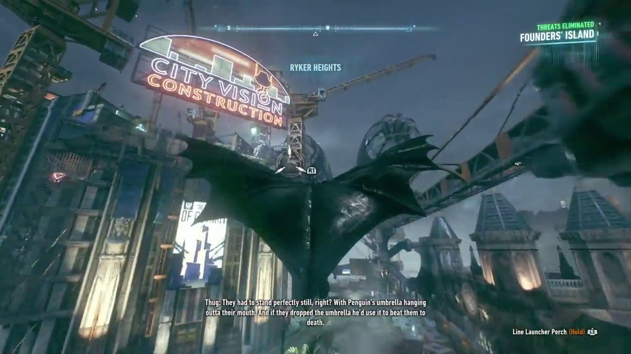BATMAN™: ARKHAM KNIGHT Gliding and Batmobile MK II - YouTube