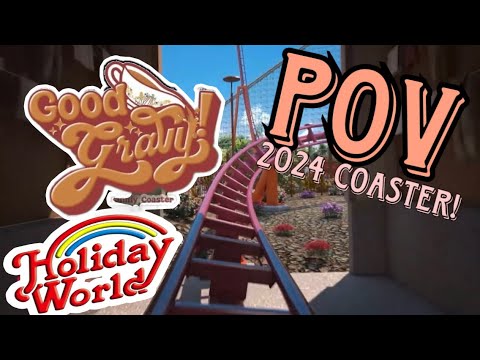 Good Gravy Front Row POV | Holiday World 2024 Roller Coaster - YouTube