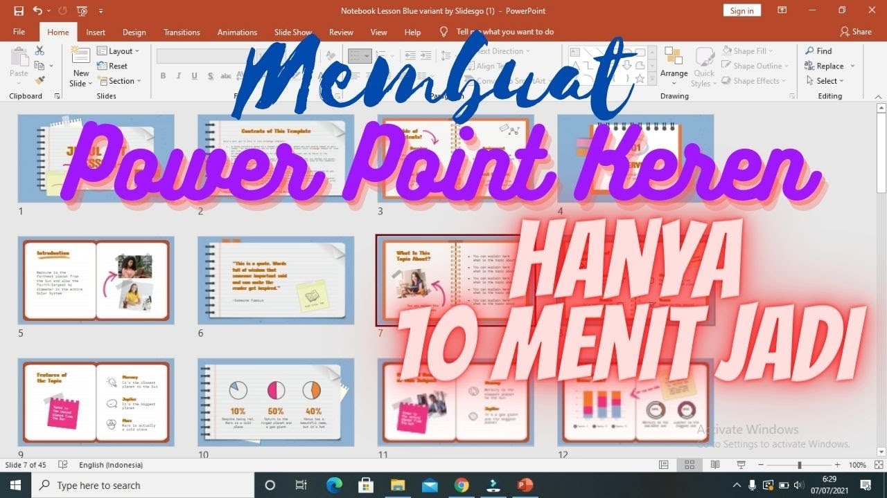 Cara Cepat Membuat Power Point Hanya 10 Menit - YouTube