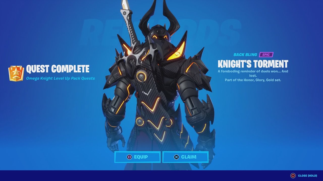 How To Unlock The KNIGHT'S TORMENT Backbling (Week 1 Omega Knight ...