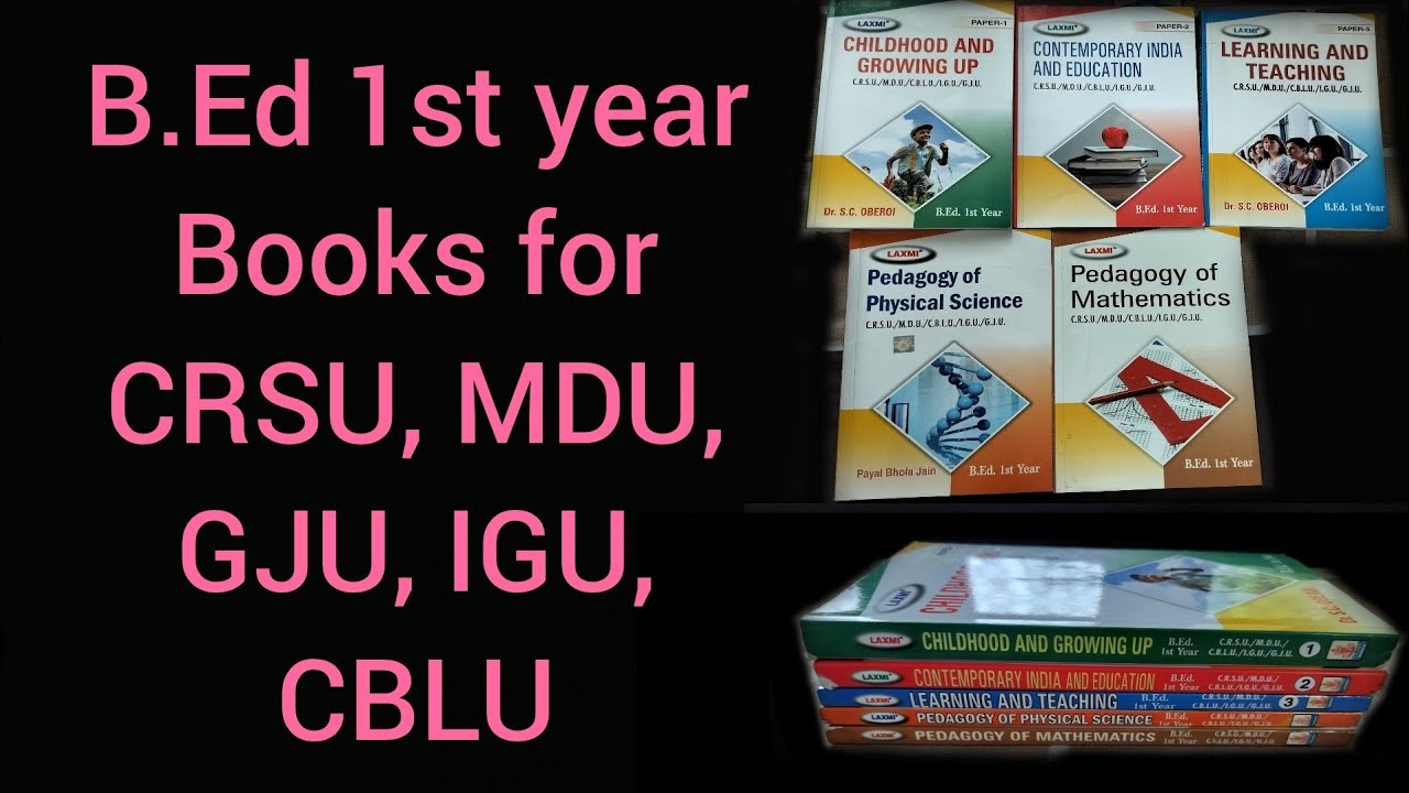B.Ed 1st year books 📚, Price, Subjects, Marks Distribution, No. of ...