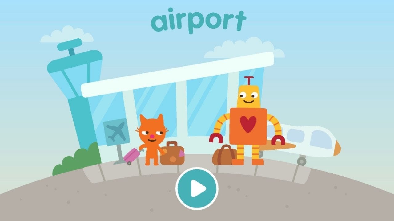Sago Mini World Airport Kids Game Playthrough - YouTube