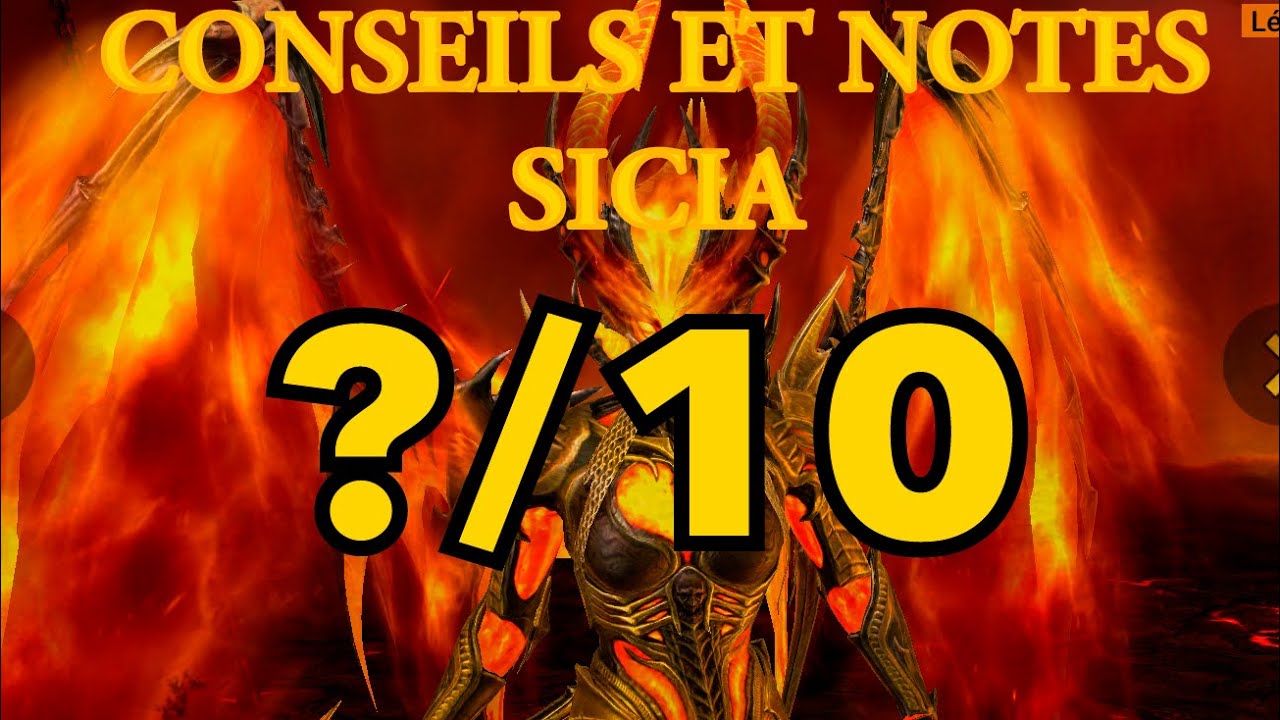 SICIA : CONSEILS + NOTES / Raid shadow legends fr - YouTube