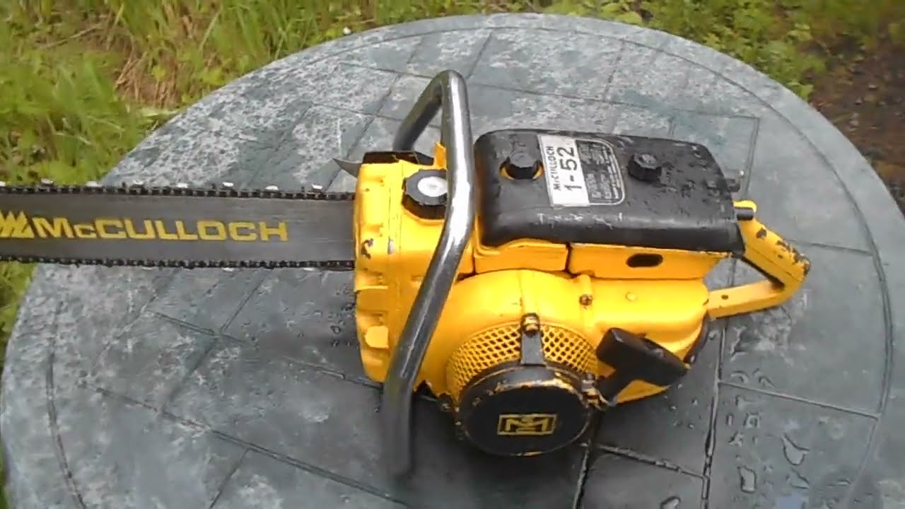 McCulloch 1-52 Chainsaw Test Run - YouTube