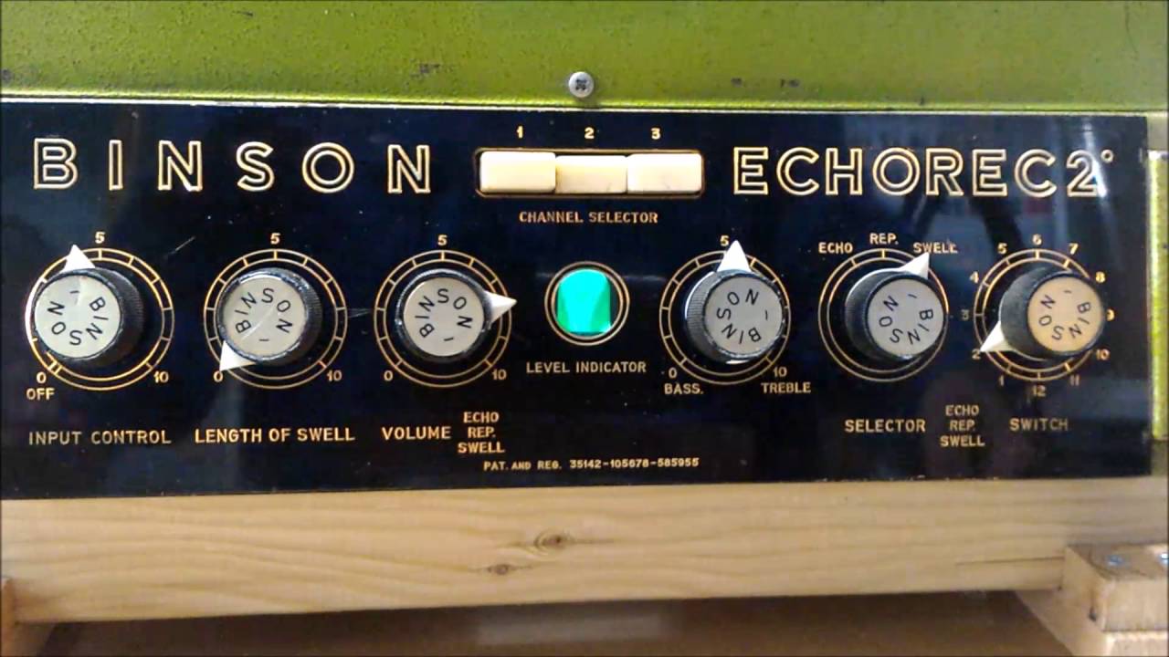 Binson Echorec2 EM81 Magic Eye Level Indicator - YouTube
