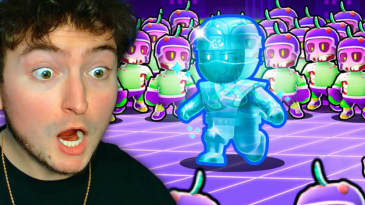 1 vs 100 INVISIBLE Stumble Guys Manhunt! - YouTube