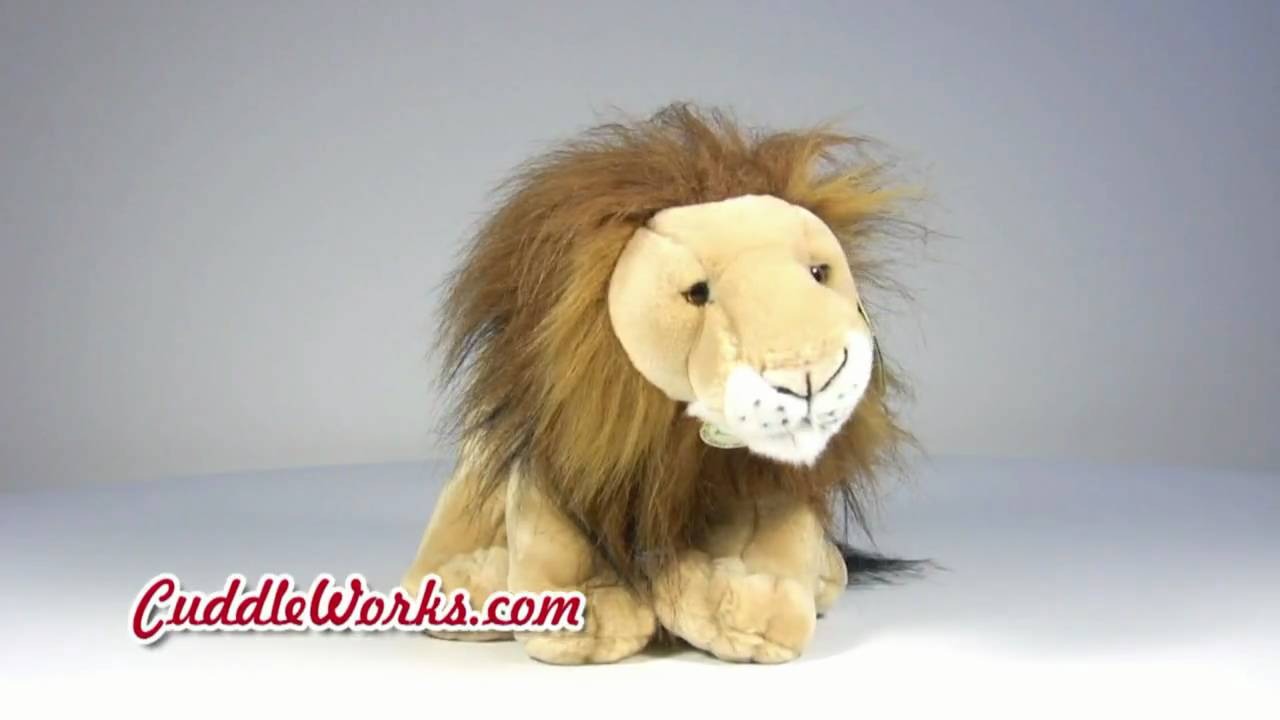 Cuddlekins Stuffed Lion at CuddleWorks.com - YouTube