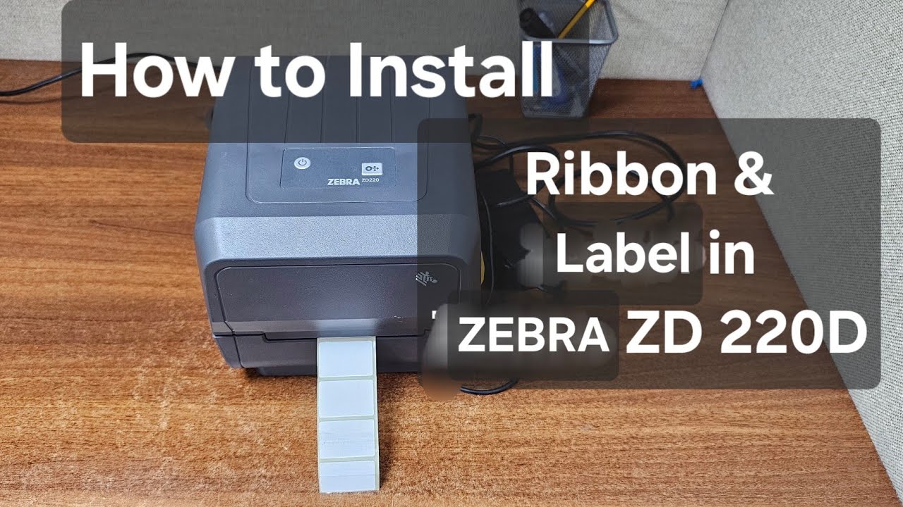 ZEBRA ZD220D PRINTER LABEL AND RIBBON INSTALLATION How To Install zebra-zd220d-printer-label-and-ribbon-installation-how-to-install