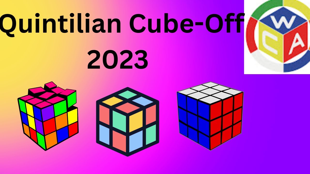 Quintilian Cube-Off 2023 WCA Competition (2x2) - YouTube