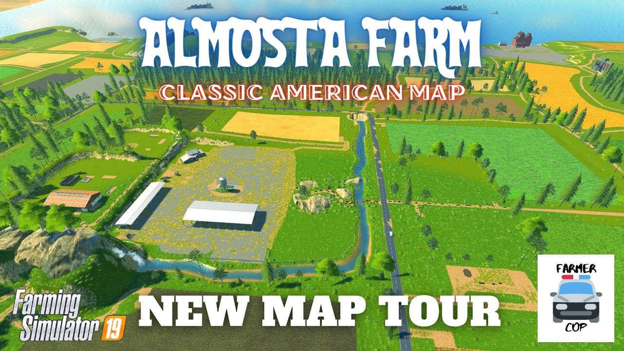 "Almosta Farm" New Mod Map Tour in Farming Simulator 19 - YouTube