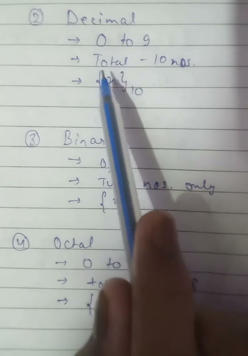Data Representation Class 11 Computer Science Youtube
