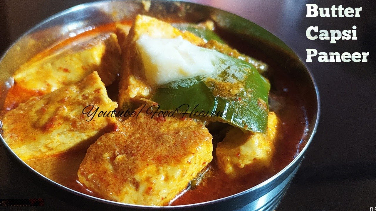 Butter Capsi Paneer || নিরামিষ ক্যাপসি পনির || ক্যাপসি পনির রেসিপি ...