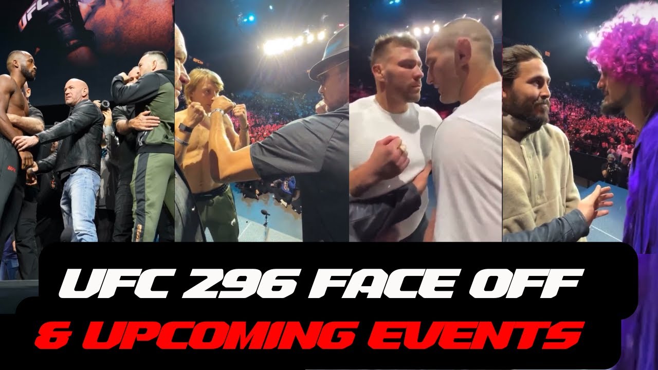 UFC296 final main card face off, plus preview of next years UFC 297 ...