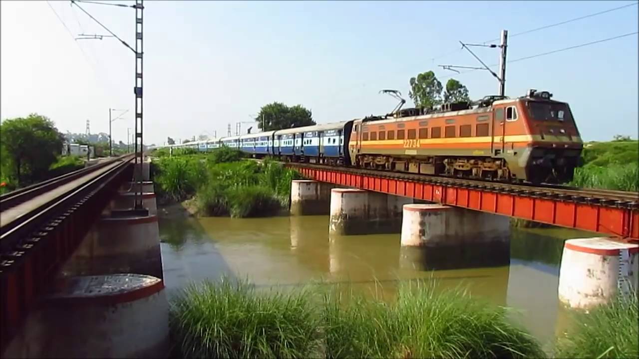 Fastest, Superfast & Express Trains New Delhi - Ambala ! Part I - YouTube