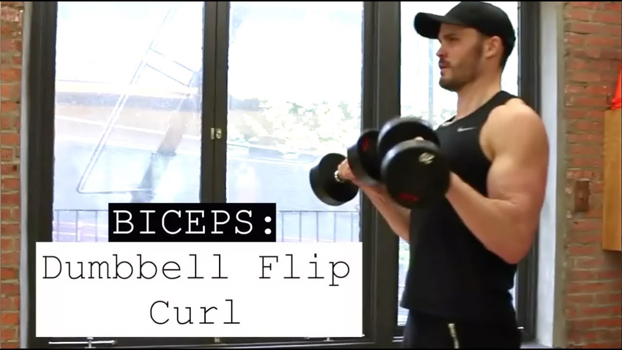 Bicpes Dumbbell Flip Curl - YouTube