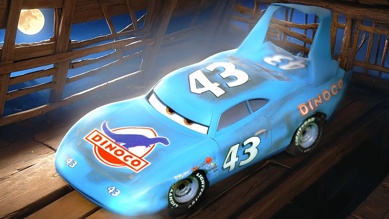 Crashed KING DINOCO in an old forgotten Garage! Pixar Cars - YouTube