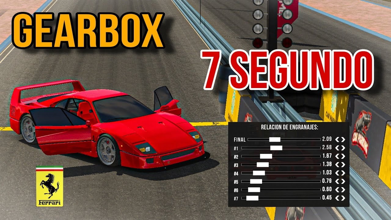 GEARBOX DE 7 SEGUNDOS PARA EL FERRARI F40 EN CAR PARKING MULTIPLAYER ...