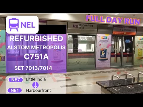 NEL I Refurbished Alstom Metropolis C751A set 7013/7014 - Little India ...