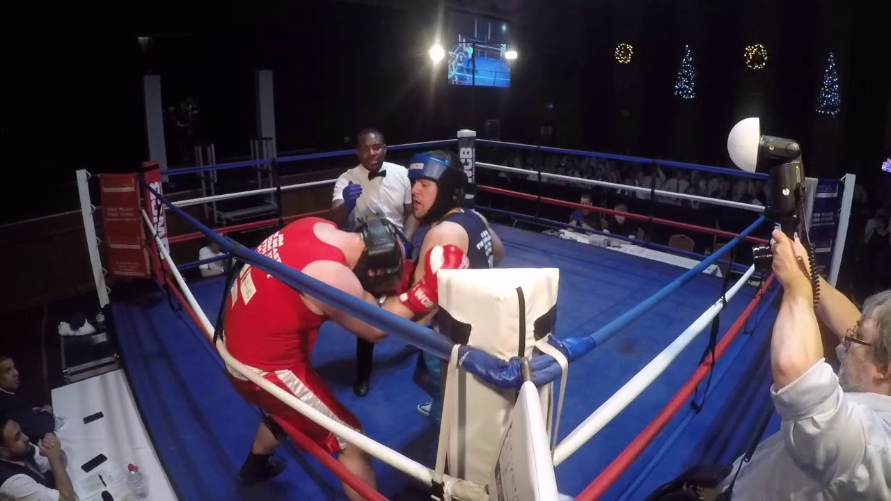 Ultra White Collar Boxing | Newcastle | Jim Hall Vs John Burns - YouTube