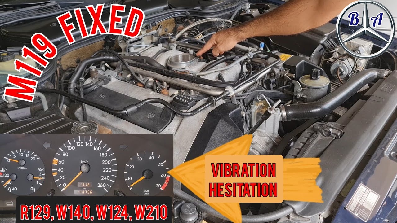 Mercedes M119 Engine Hesitation Issue Solved (SL R129) - YouTube