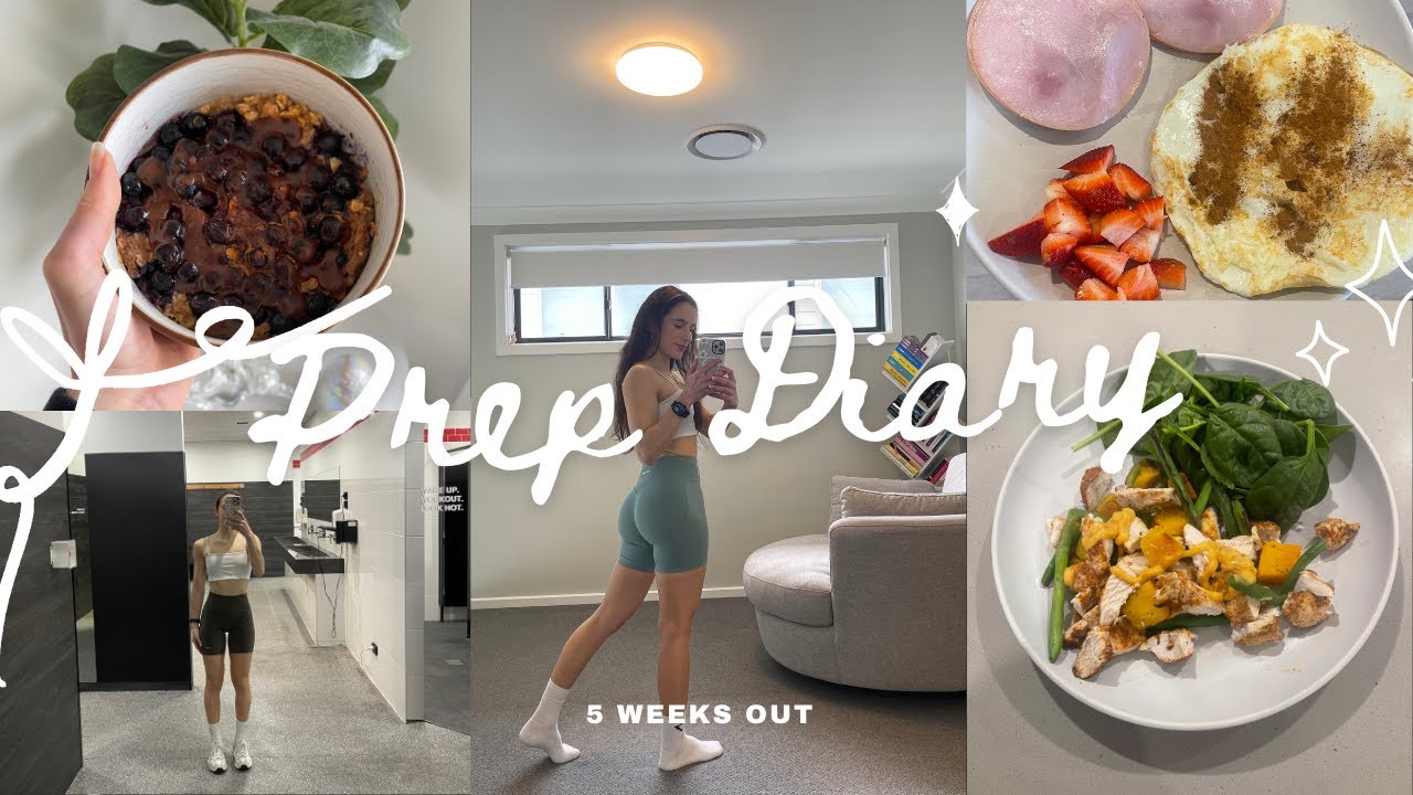 5 WEEKS OUT FROM MY FIRST BODYBUILDING SHOW - Prep diary episode 7 ...