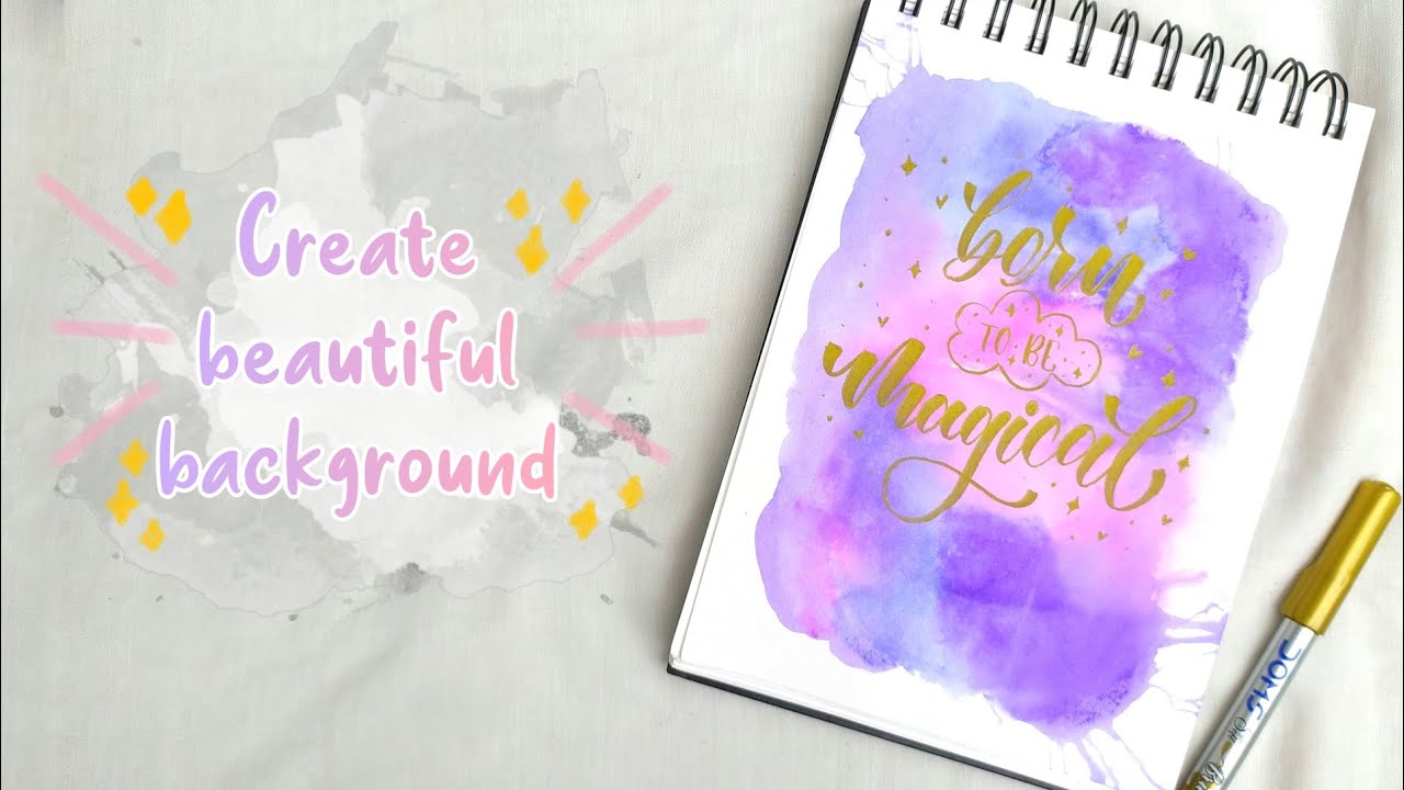 Create Colourful Background With Camlin Brush Pens Calligraphy With create-colourful-background-with-camlin-brush-pens-calligraphy-with