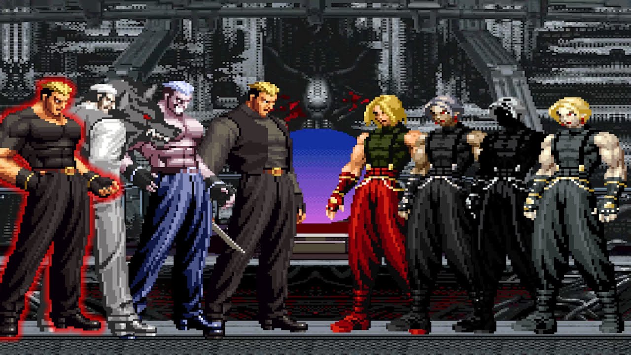 [KOF Mugen] Yamazaki Ryuji Team vs Adel Bernstein Team - YouTube