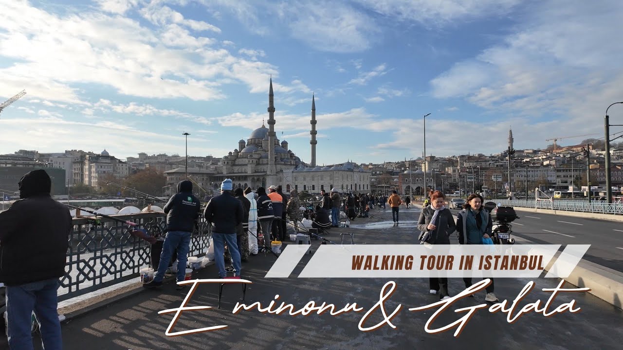 [4K] Istanbul Galata bridge and Eminönü Walk / Walking Tour - YouTube