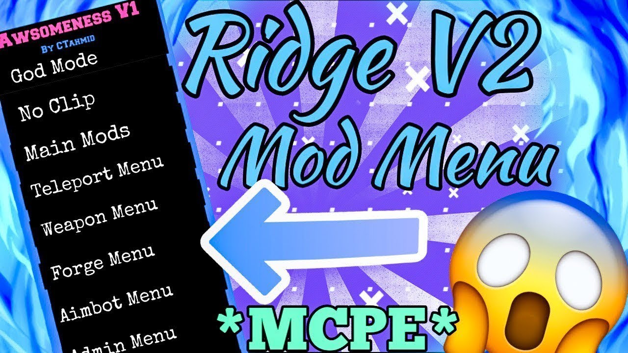RidgeV2 MCPE Mod Menu #1 - YouTube