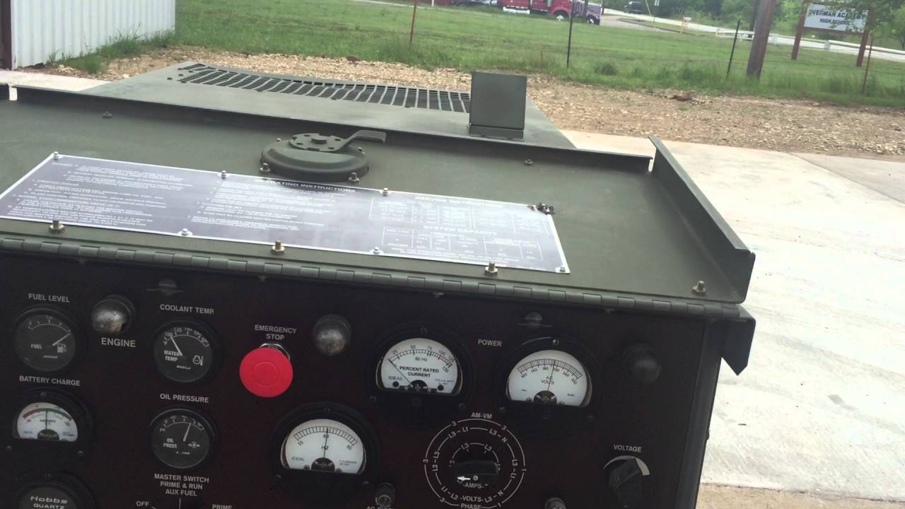 Military Generator Fermont MEP-803A 10KW 60 HZ Diesel Engine Generator ...