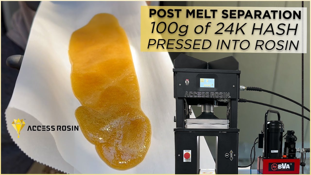 Post Melt Separation 100g 24k Pressed into Rosin | Access Rosin ® - YouTube