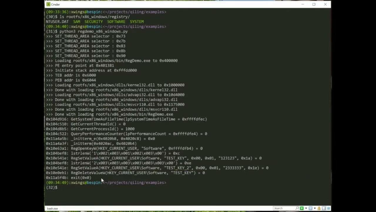 Qiling Framework - Windows Registry - YouTube