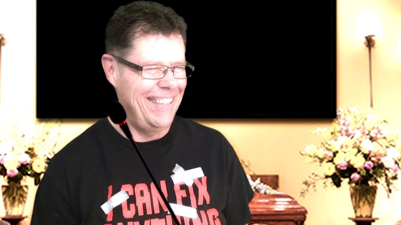 THE MEMORIAL SERVICE COMEDIAN LARRY GRAVES #2 - R.I.P. JACK BURNS - YouTube