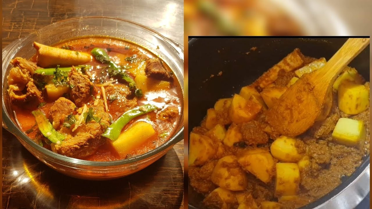 Special Aloo Ghost Recipe by kiran - YouTube