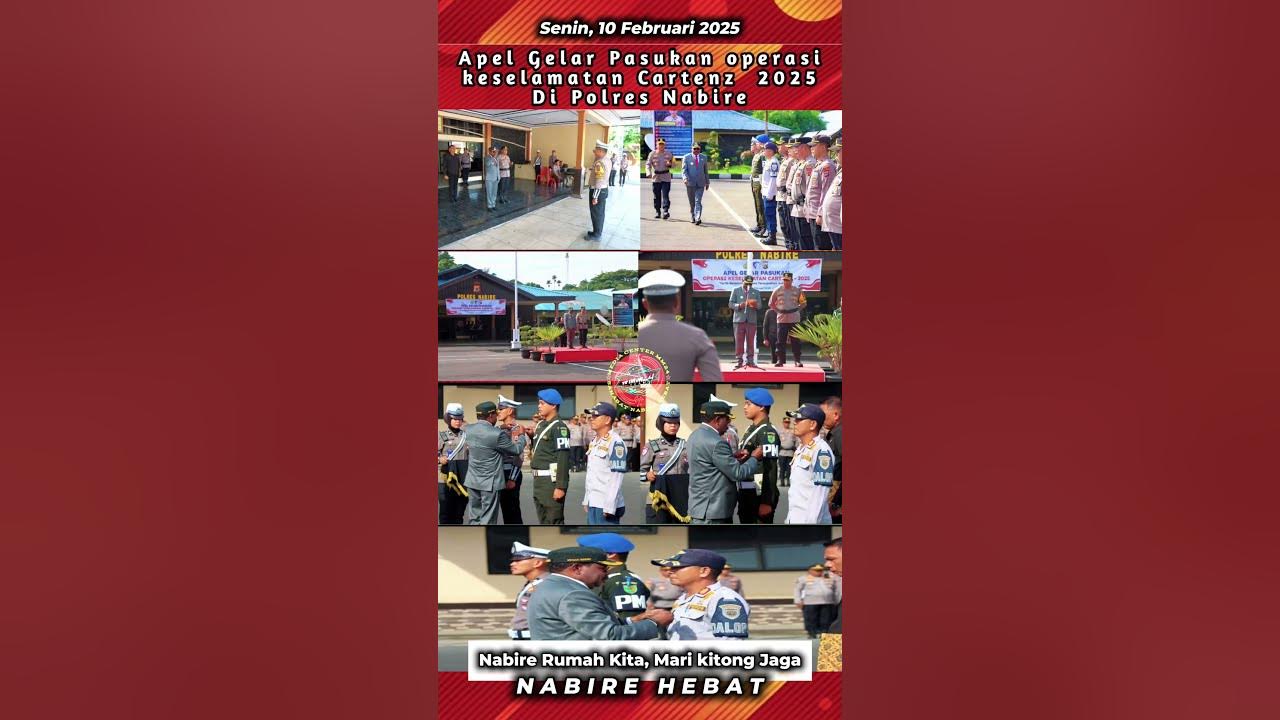 Apel Gelar Pasukan Operasi Keselamatan Cartenz 2025 Di Polres Nabire #beritaterkini #nabire ...