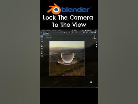 How To Lock The Camera To The View In Blender #shorts - YouTube