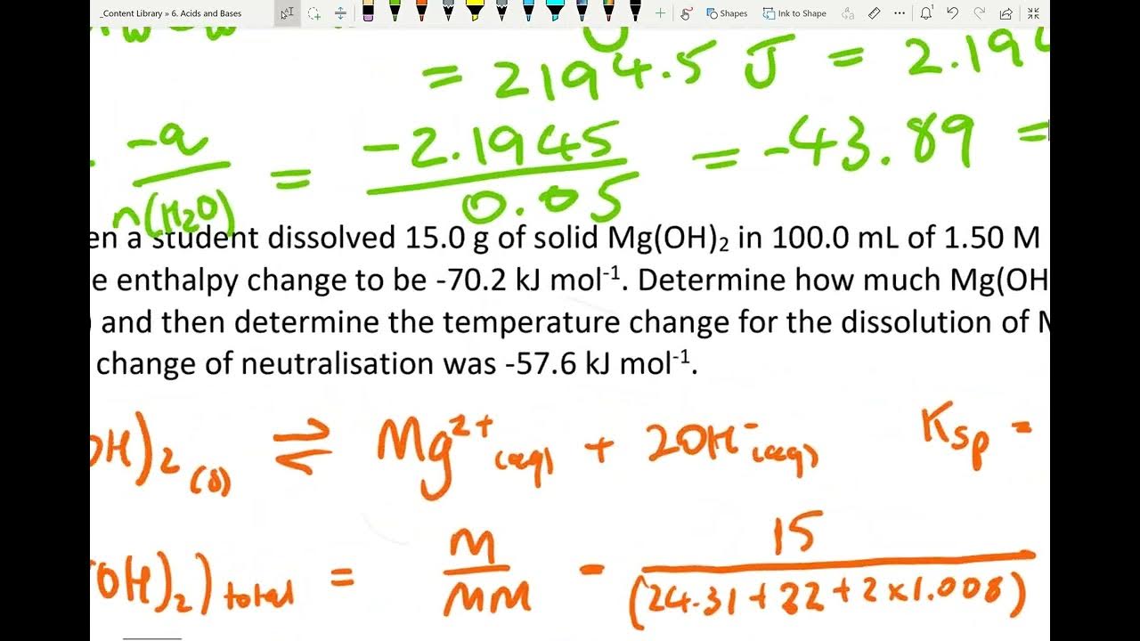 M6 IQ1 Enthalpy of Neutralisation - YouTube